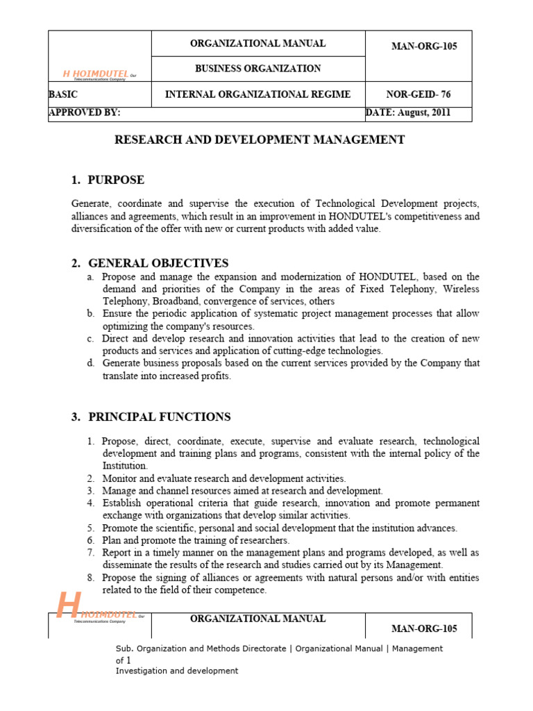 Research and Development Management | PDF | Project Management | Innovation