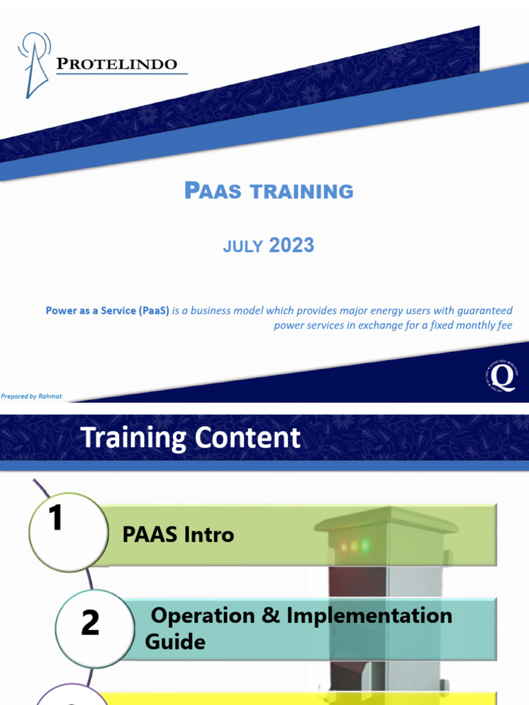 PaaS Training Overview and Implementation Guide | PDF | Power Inverter ...