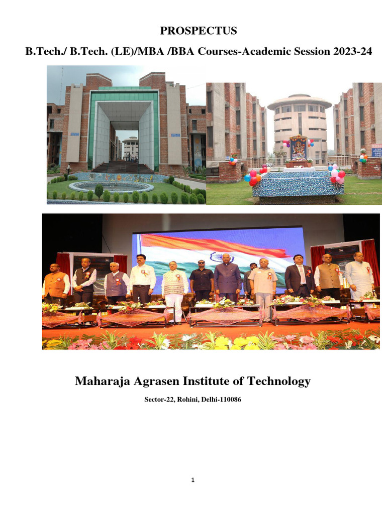 Information Brochure 2023 24 | PDF | Engineering | Science