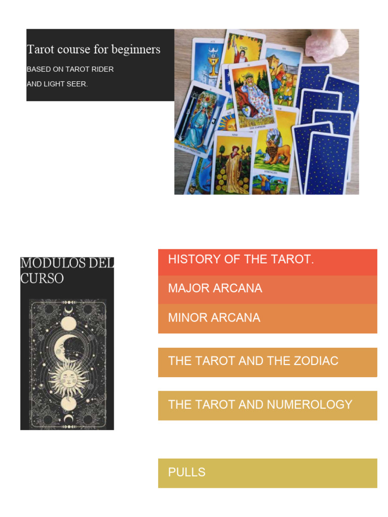 Tarot Course For Beginners | PDF | Major Arcana | Tarot