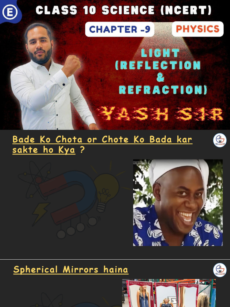 Lec-3 10th Sci Ch-9 Light | PDF