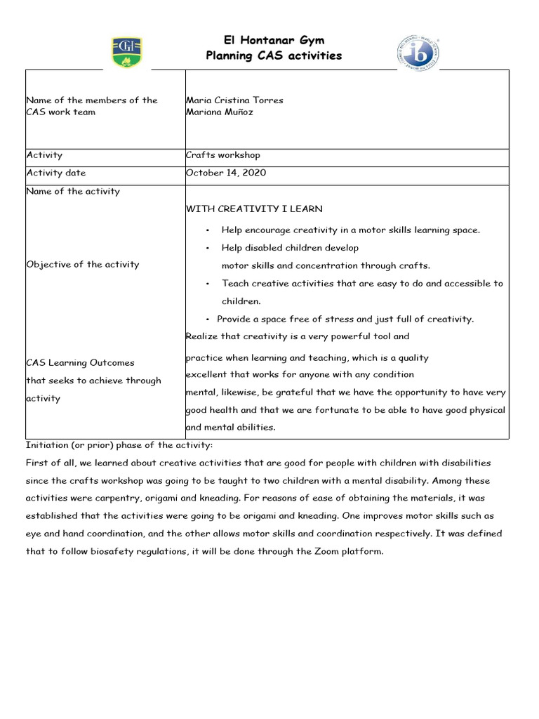 Craft Workshop Planning | PDF | Creativity | Behavior Modification