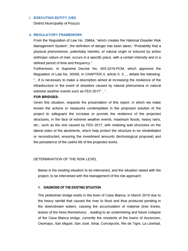 Bridge Risk Assessment Report | Download Free PDF | Risk | Bridge
