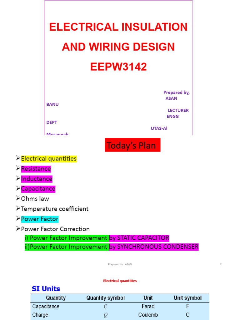 2) Class 2 - RLC, Power Fac Correction Sem1 Ay 2020-21 (5-10-20) | PDF ...
