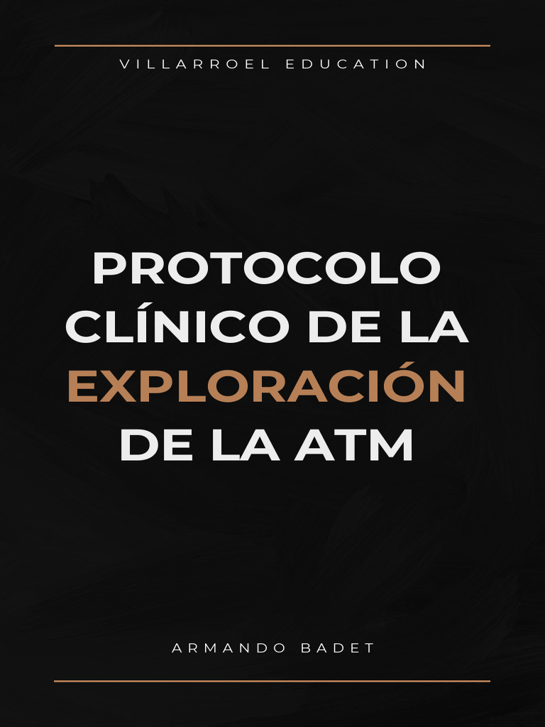 Ebook - Protocolo de La Exploración de La ATM | PDF | Músculo | Mano
