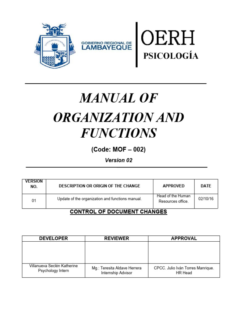 Mof Template | PDF | Human Resources | Computing