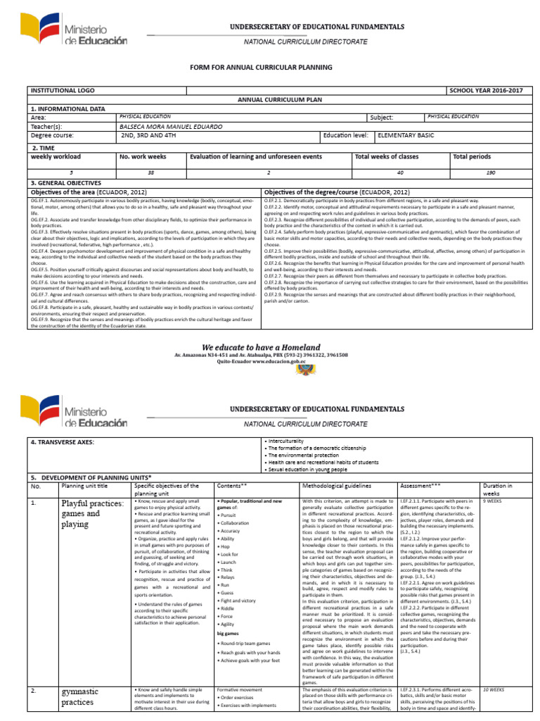 20 2nd 3rd 4th PCA Physical Education | Download Free PDF | Physical ...