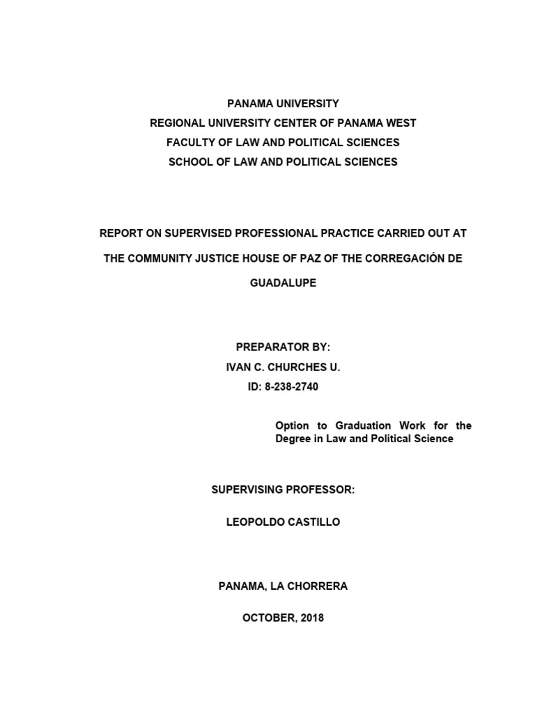 Final Report of Professional Practice | PDF | Mediation | Summons
