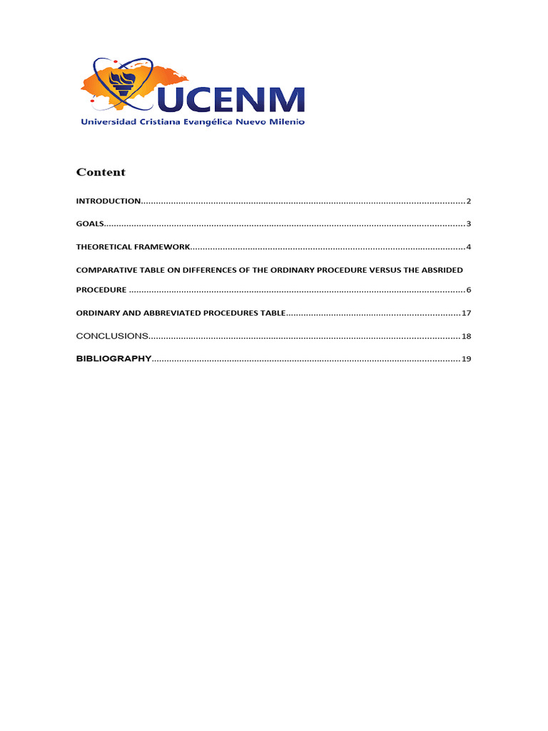 Differences of The Ordinary Process and Abr | PDF | Evidence (Law ...