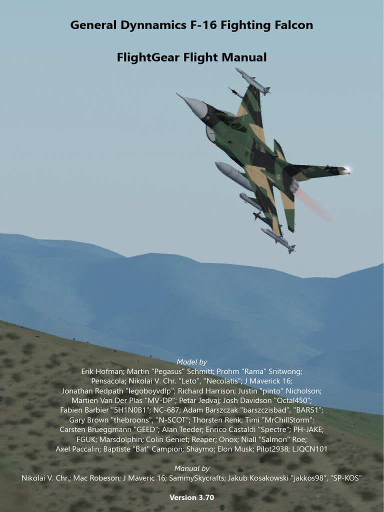 F16 Manual | PDF | General Dynamics F 16 Fighting Falcon | Aerospace