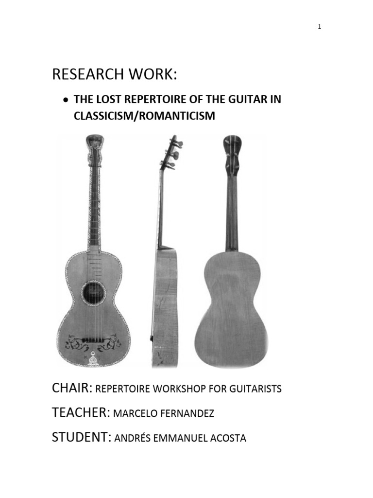 Classical Guitar Repertoire | PDF | Franz Schubert | Music