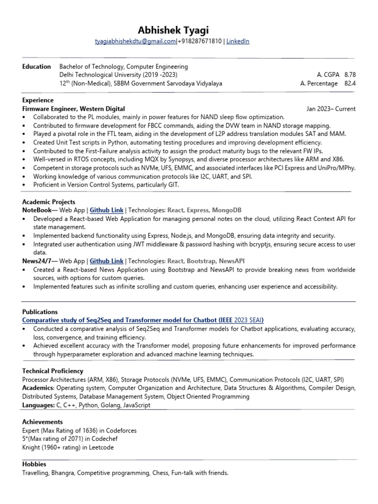 Abhishek Tyagi | PDF | Web Application | World Wide Web