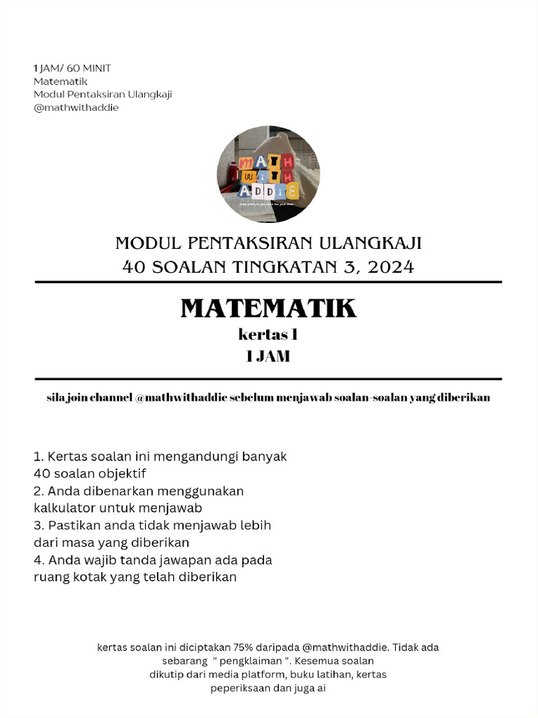 Math Ting3 CH1&2 | PDF