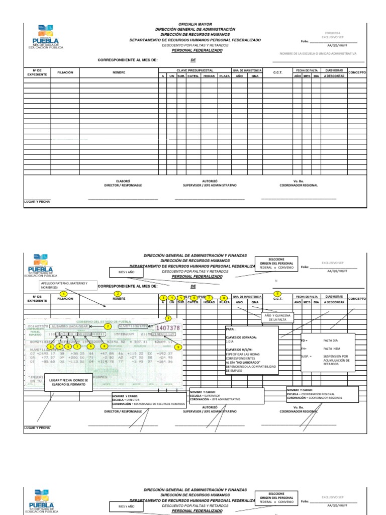 Descuento Por Faltas y Retardos