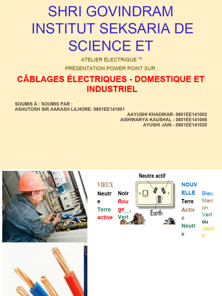 Câblage Électrique | PDF | Électrotechnique | Électricité
