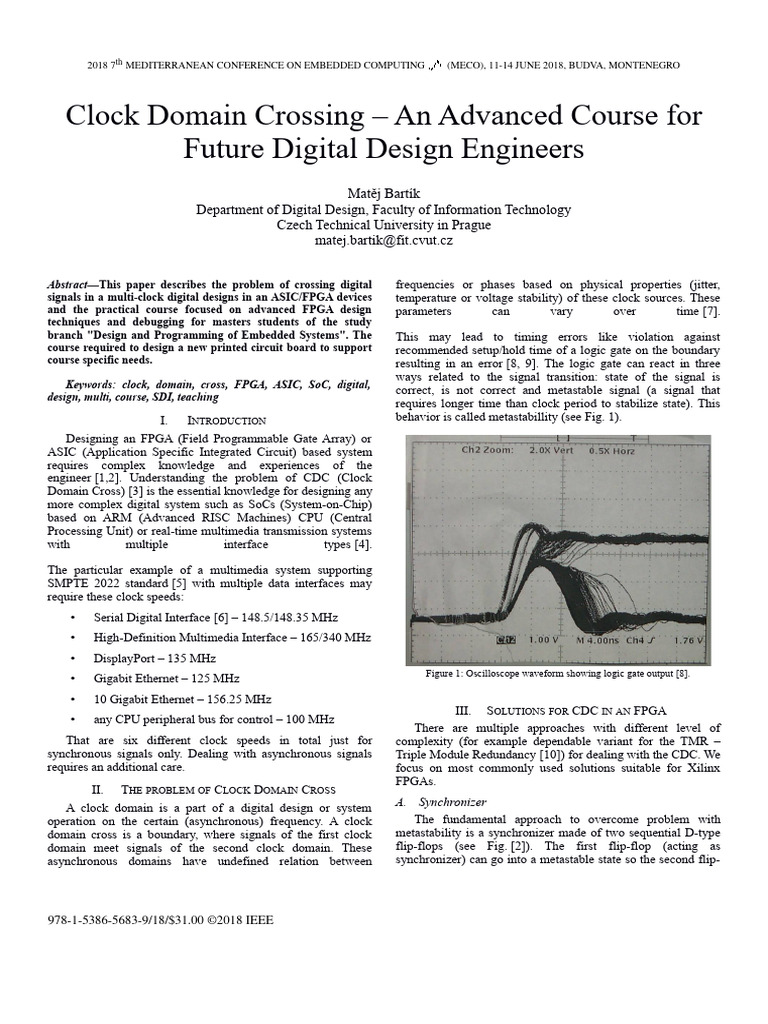 Cross Clock Domain. | PDF