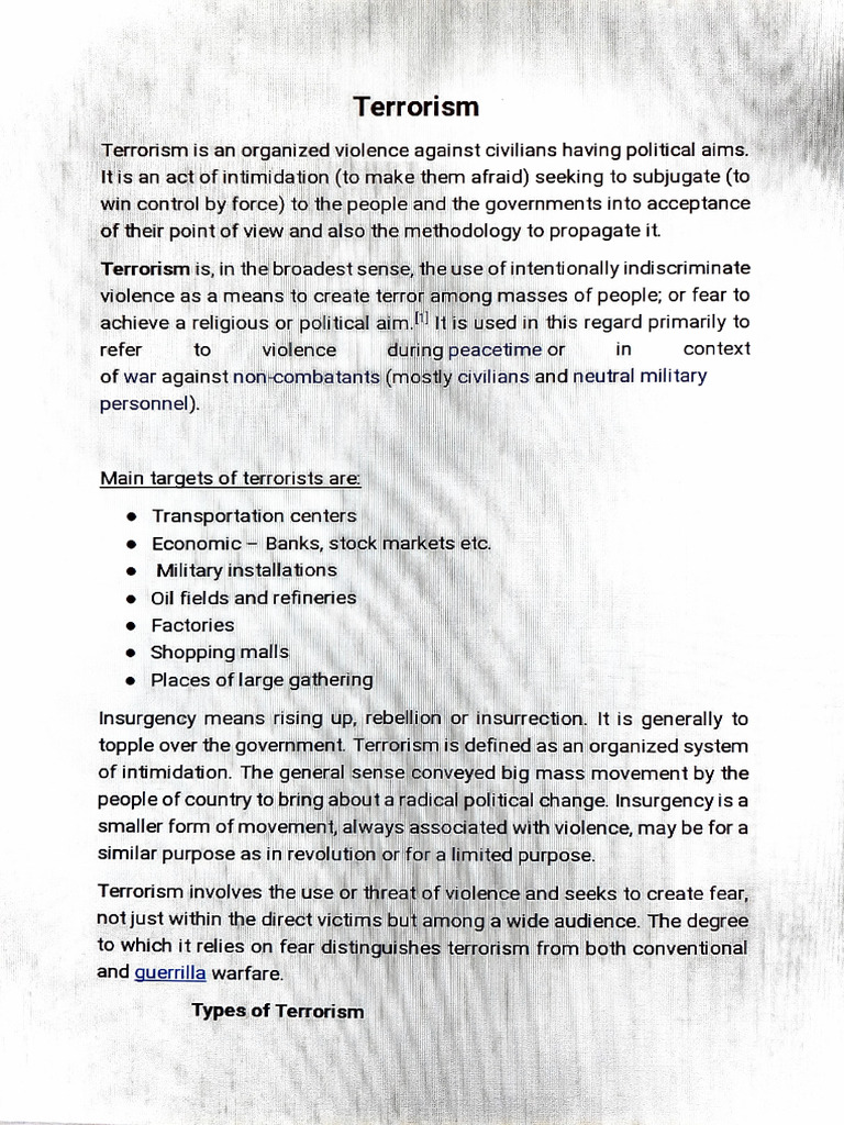 Terrorism | PDF | Extremism