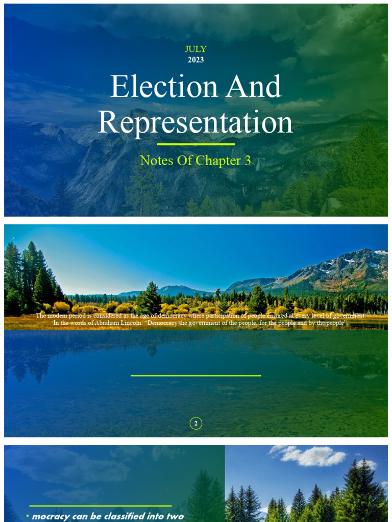 Class 11 Election and Representation | PDF | Elections | Parliamentary Procedure