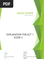 Act 1 Scene 2 Line by Line Explanation | PDF | Mark Antony | Julius Caesar