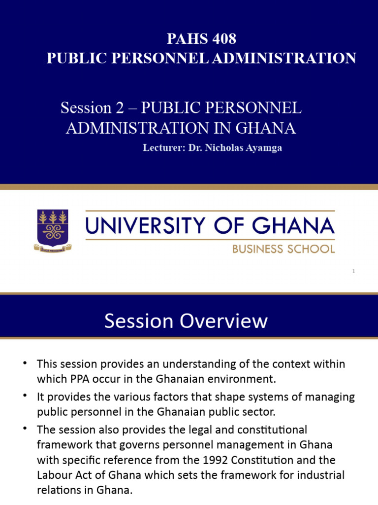Session 2 PPA in Ghana 050623 | PDF | Human Resource Management | Human ...