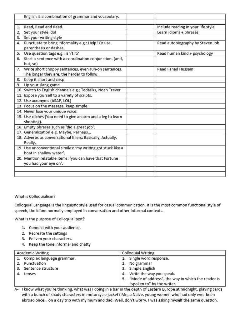 English Lecture Notes Pdf Subject Grammar Sentence Linguistics