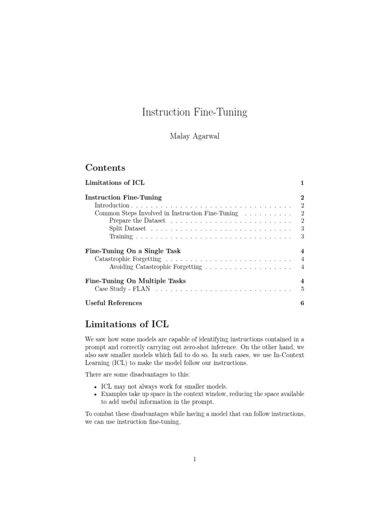 Instruction Fine-Tuning | Download Free PDF | Learning | Computer Science