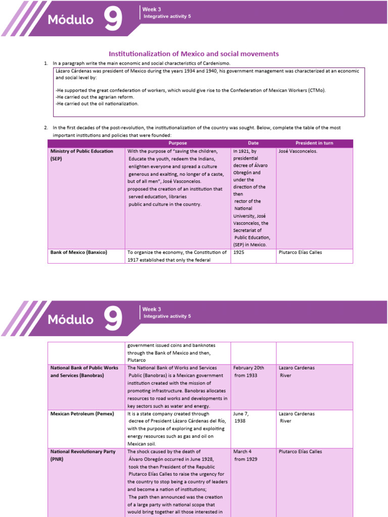 Integrative Activity 5 | PDF | Zapatista Army Of National Liberation | Institutional ...
