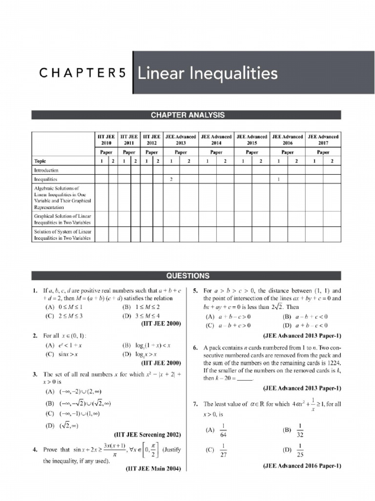 Linear Inequalities | PDF
