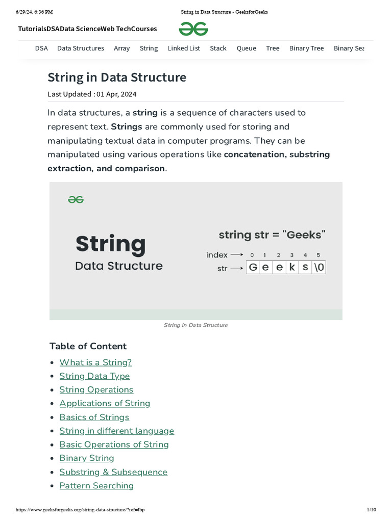 STRING | PDF | String (Computer Science) | Data Type STRING | PDF | String (Computer Science) | Data Type