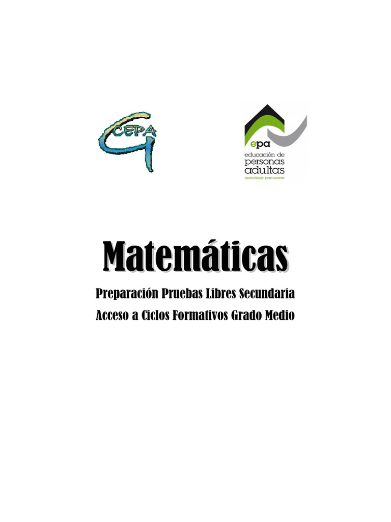 PPL Mate RESUMEN DE TEMAS PARA EXAMEN LIBRE ESO ASTURIAS | PDF ...