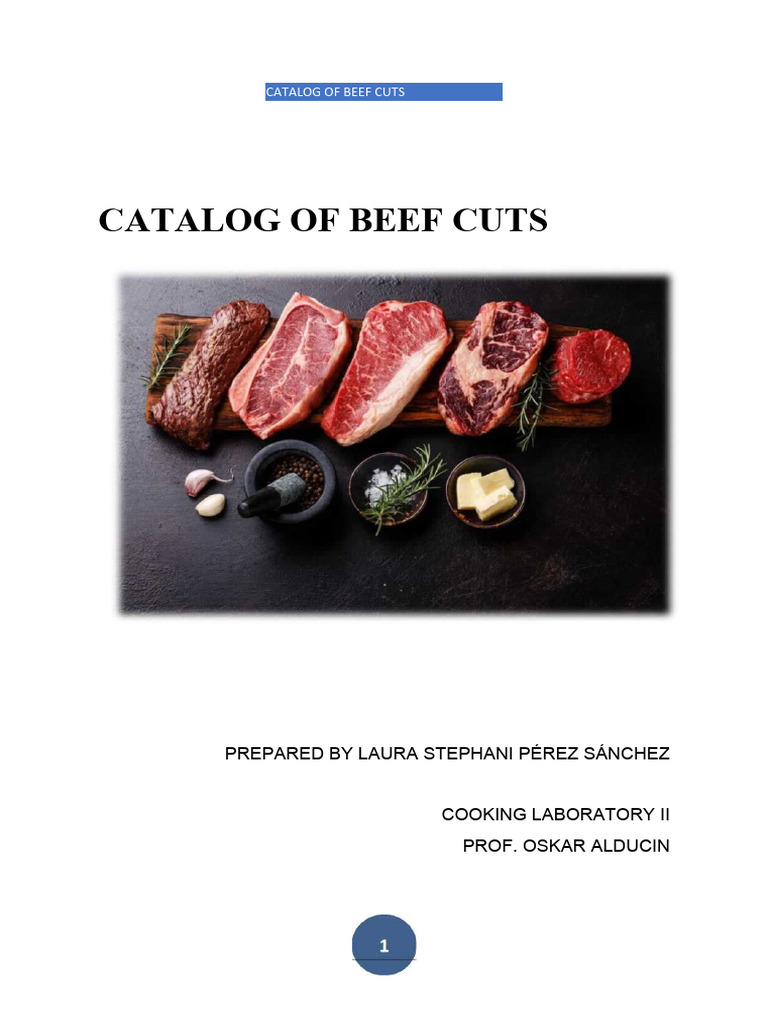 Catalog of Beef Cuts | PDF | Beef | Steak