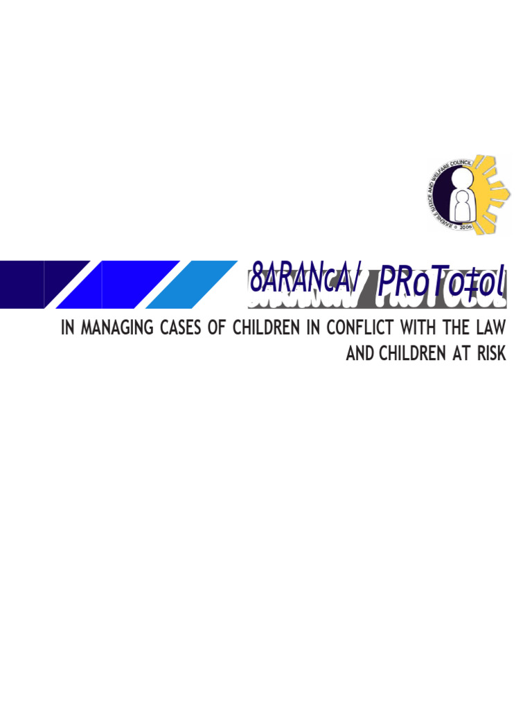 Barangay-Protocol-in-Managing-Cases-of-CICL-and-CAR | PDF | Crimes ...