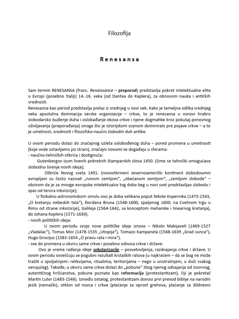 14 - Renesansa | PDF