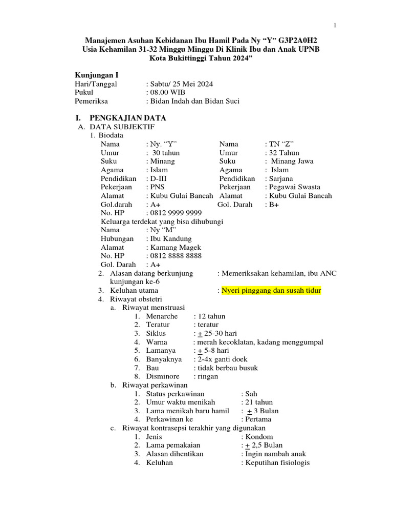 Contoh Dokumentasi Varney Anc Normal | PDF