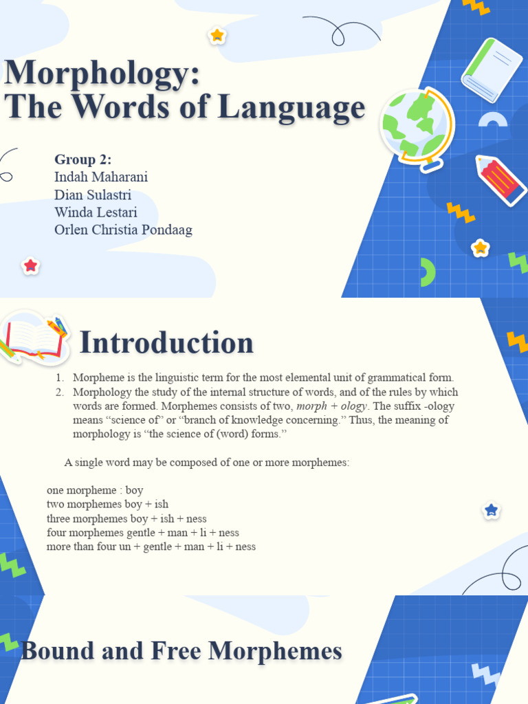 Theory Of Linguistic Group2 9nov Pdf Word Morphology Linguistics