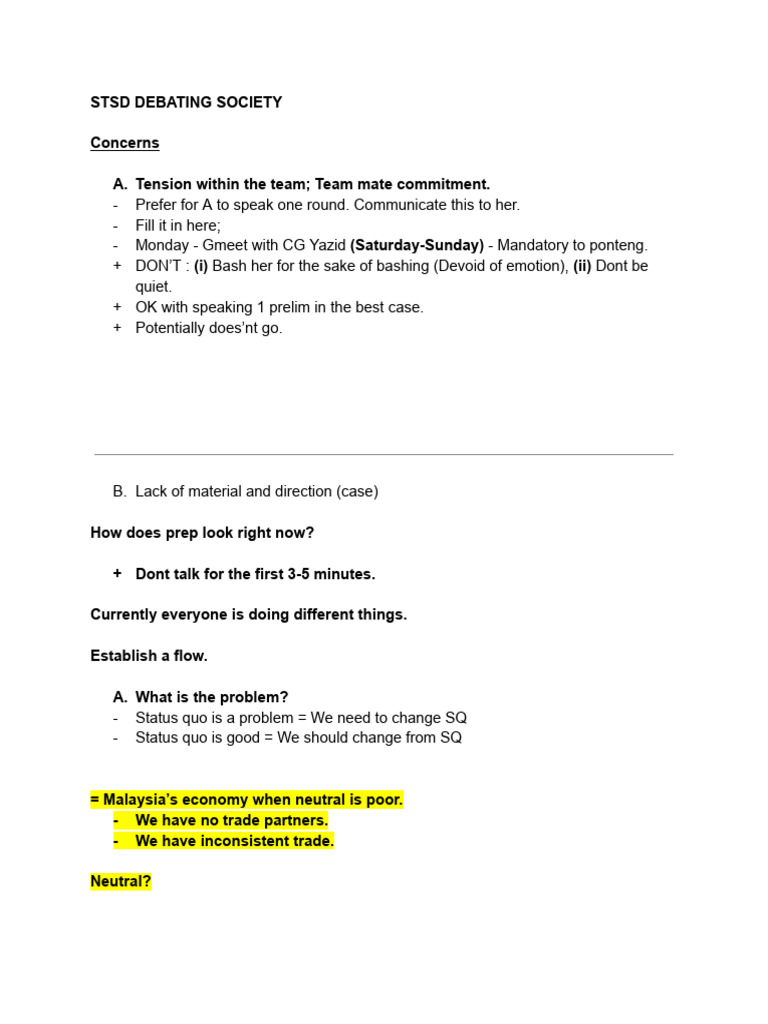 STSD Debating | PDF | Franchising | Economies
