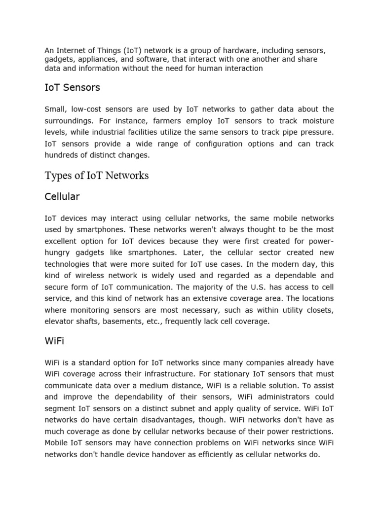 An Internet of Things | PDF | Internet Of Things | Computer Network