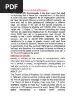 COGIC Statement of Faith Overview | PDF