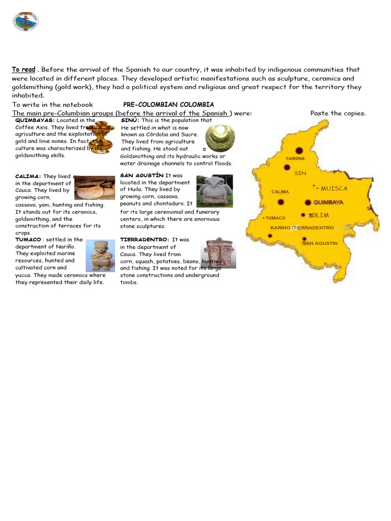 Pre-Columbian Indigenous Cultures of Colombia | PDF | Colombia | Pre ...
