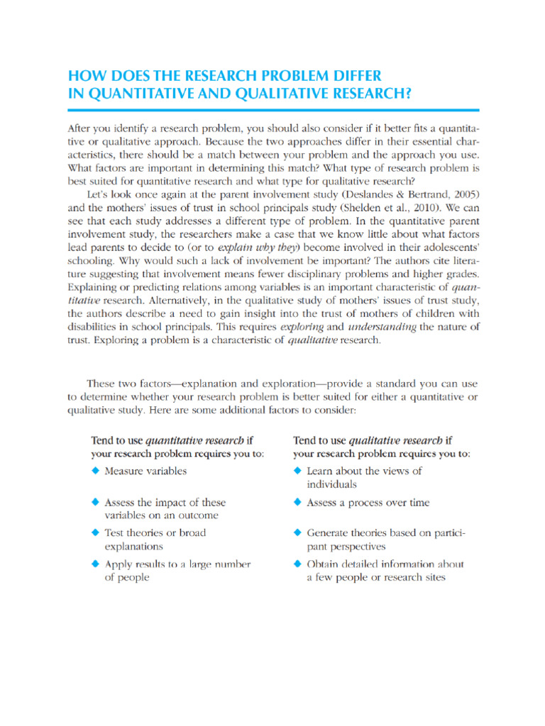 Research Problem in Quanti and Quali | PDF
