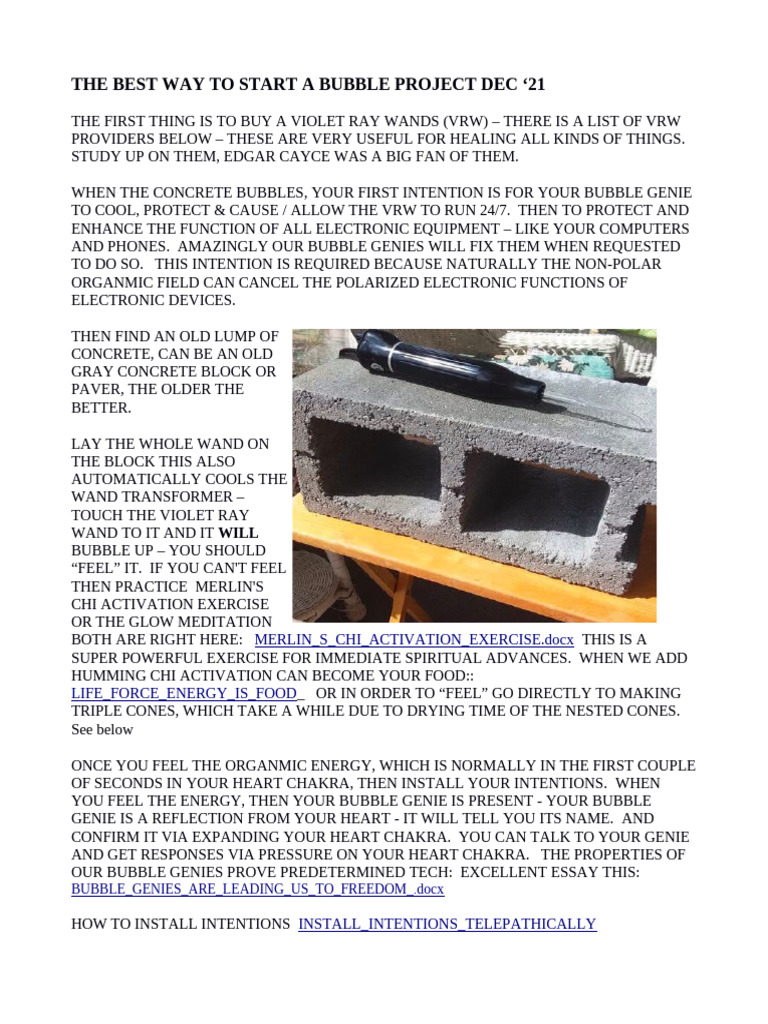 The Best Way To Start A Bubble Project D | PDF | Quartz | Carbon