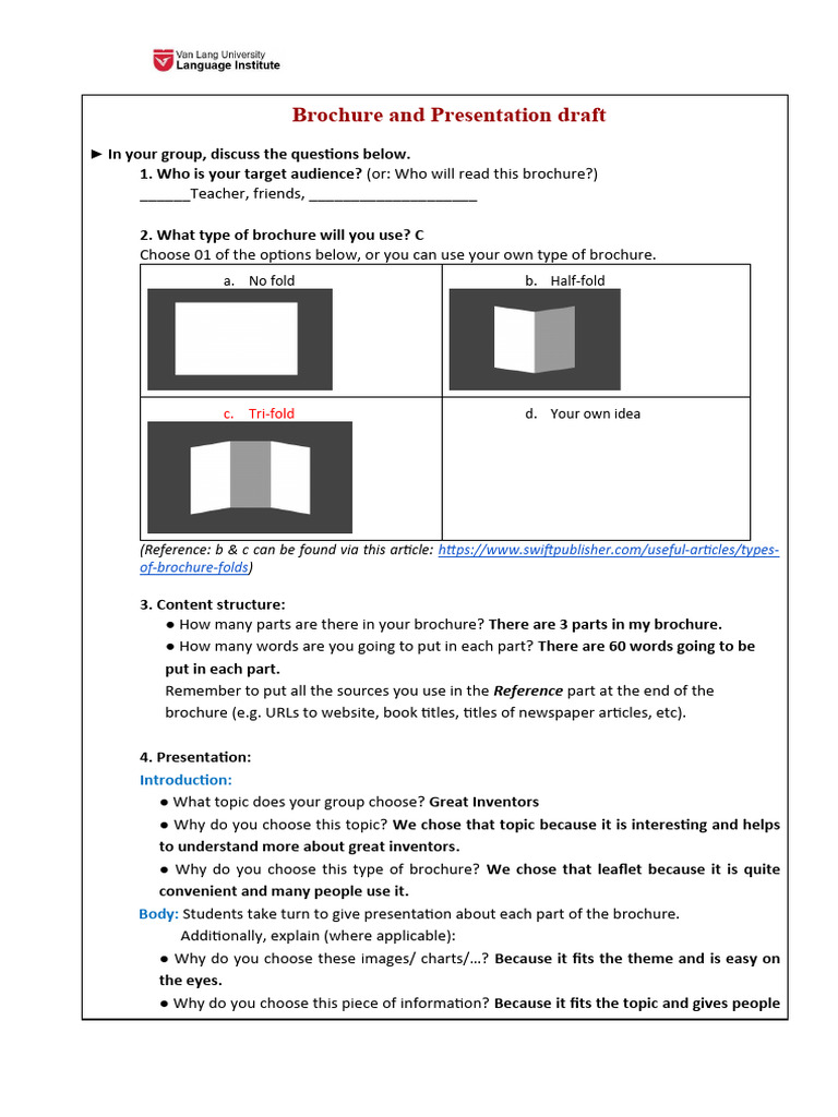 Phase 2 - Brochure and Presentation Draft | PDF