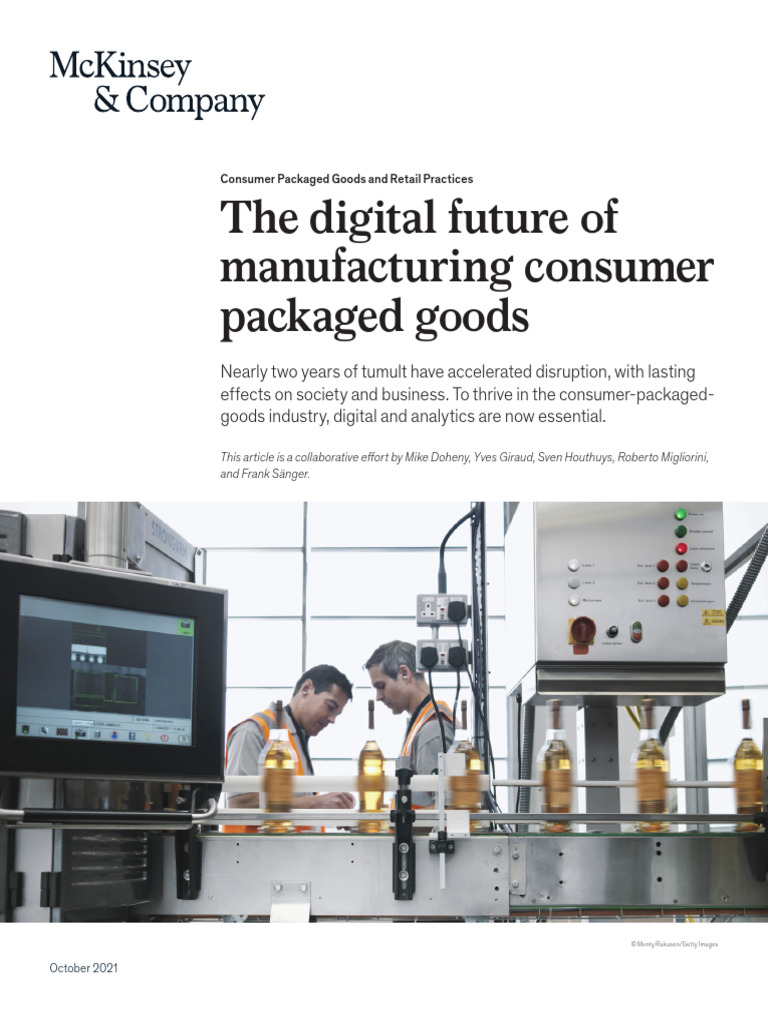The Digital Future of Manufacturing Consumer Packaged Goods 2021 | PDF ...