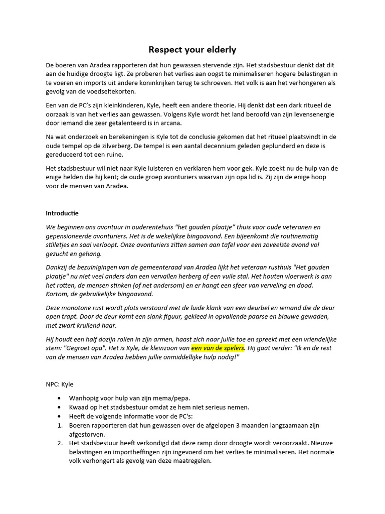 Respect Your Elderly | PDF