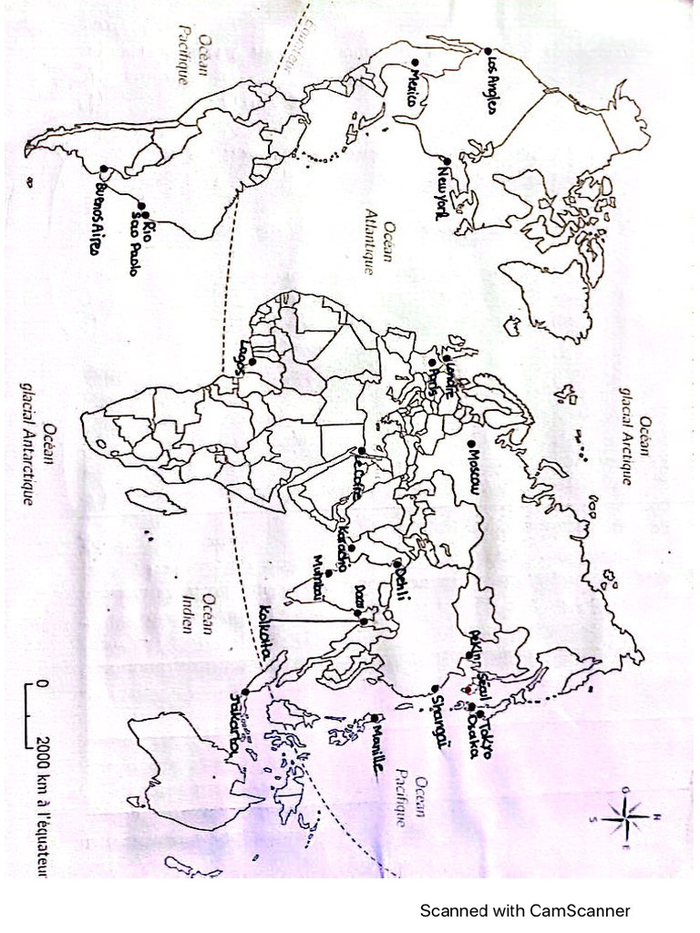 Carte de Toutes Les Mégapoles | PDF