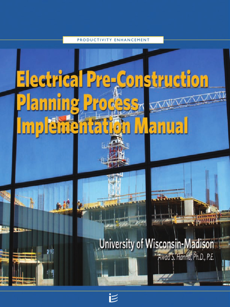 Electrical Pre-Construction Manual | PDF | Hypothesis | Logistics