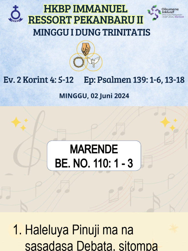 Ibadah Minggu 2 Juni 2024 | PDF | Seni & Disiplin Bahasa | Kajian Bahasa Asing