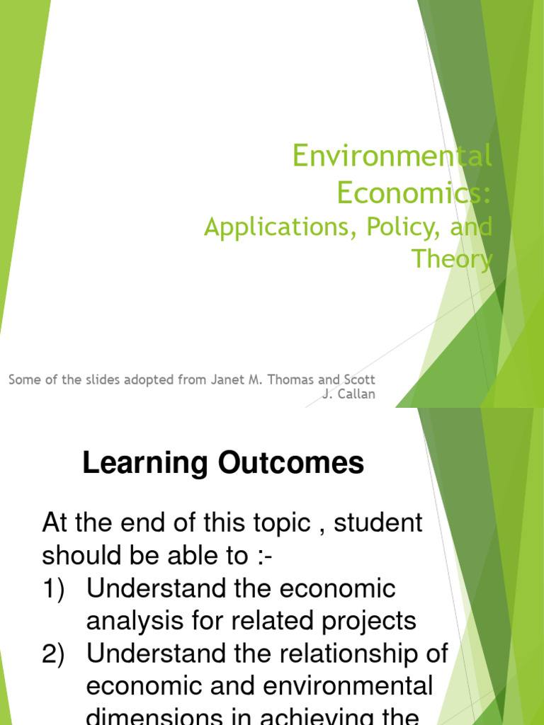 Chap 2 Environmental Economics | PDF | Natural Environment | National ...