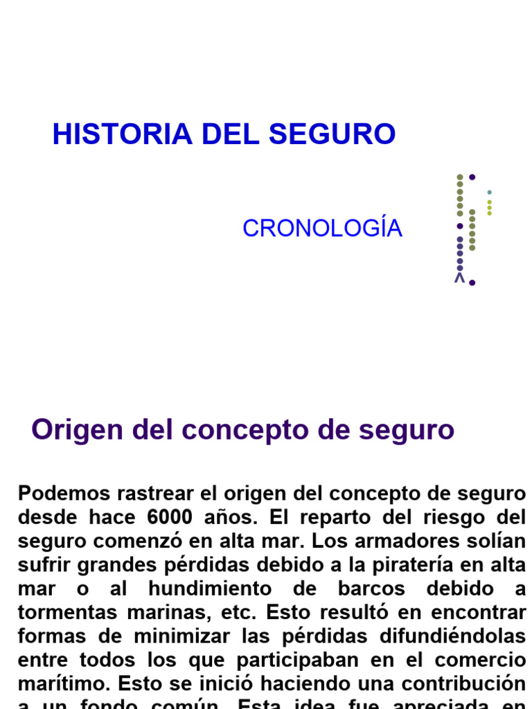 Historia Del Seguro | PDF | Seguro | Economias
