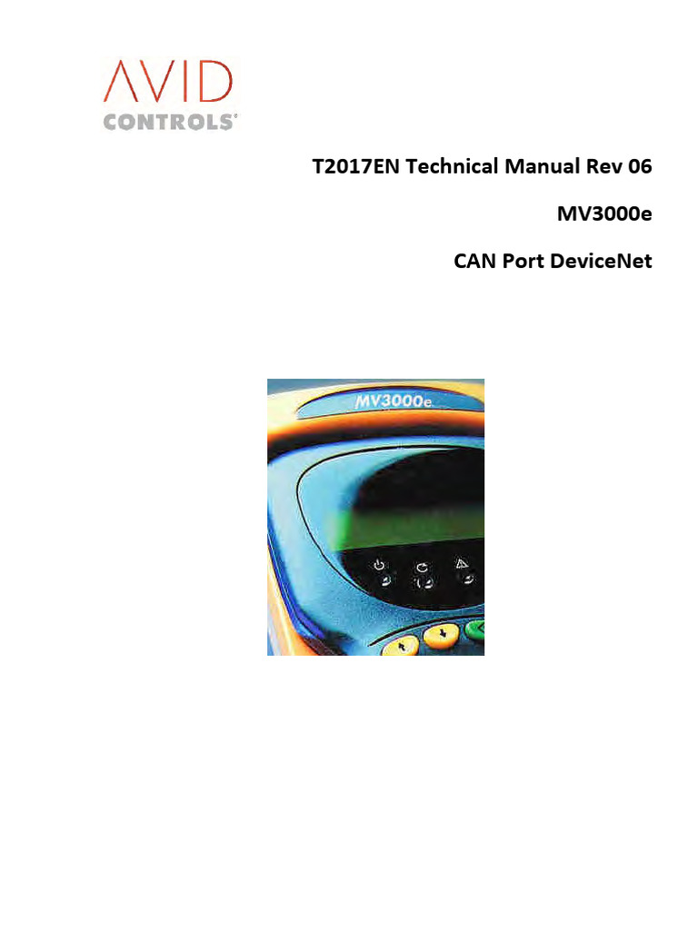 T2017EN MV3000 CANport DeviceNet Rev 06 | PDF | Class (Computer Programming) | Integer (Computer ...